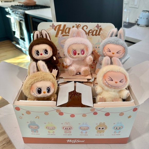POP MART | Toys | Authentic Pop Mart Labubu Have A Seat Hehe Gray Color ...